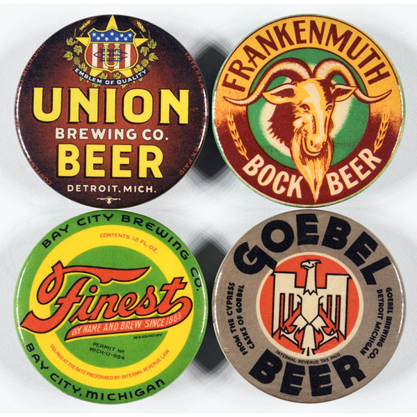 Michigan Beer Labels, Bottle Opener Magnet 4-Pack – Michiganology